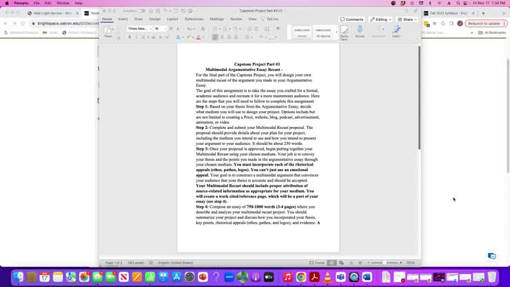 Week 13 - Multimodal Recast