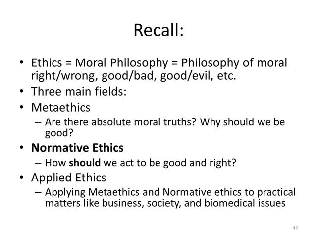 Lecture: Normative Ethics (Part 3)