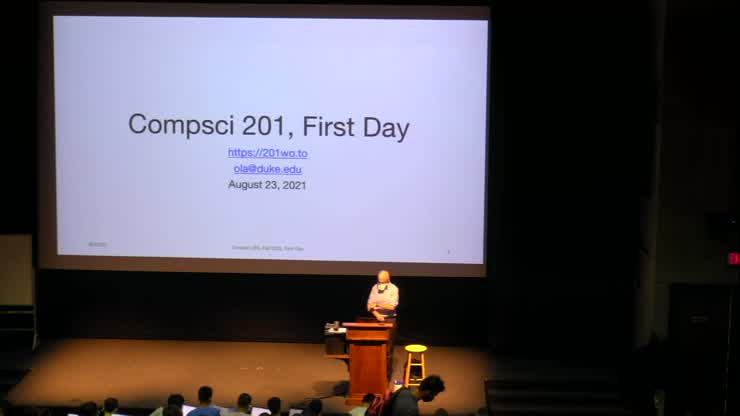 Owen Astrachan - COMP 201.1 - Griffith - Fall 2021 on 8/23/2021 (Mon)