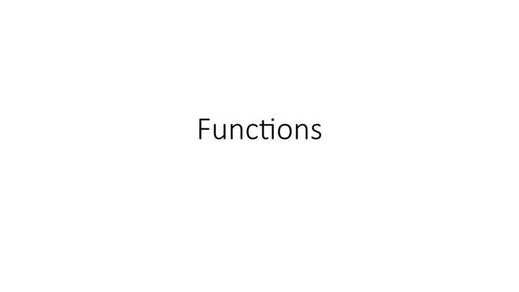 3 - Functions 1