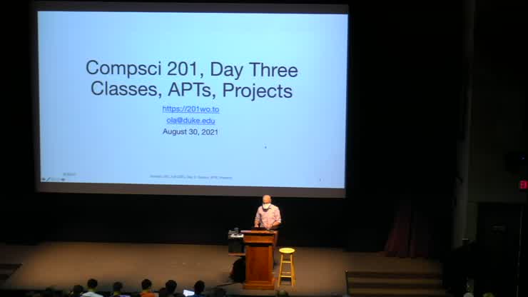 Owen Astrachan - COMP 201.1 - Griffith - Fall 2021 on 8/30/2021 (Mon)