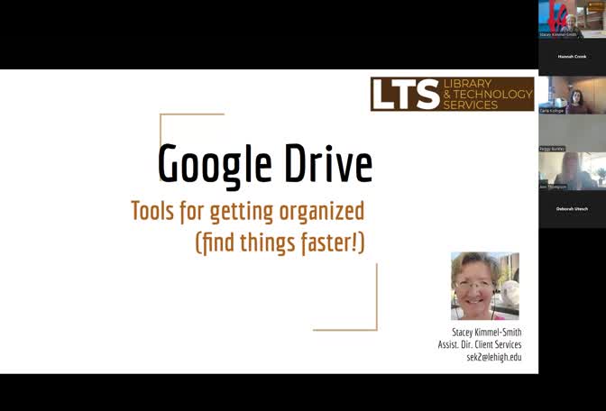 Google Drive: Tools for getting organized and finding things faster 3/18/25