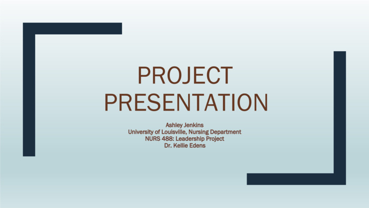 Project Presentaion - 488 A. Jenkins