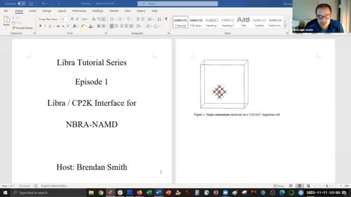 Libra Tutorial 1: Libra/cp2k, electronic structure calculations, TD-DFT, pDOS, analysis