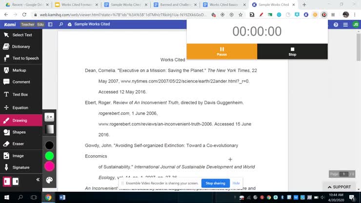 MLA 8 Works Cited General Formatting