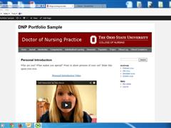 How to edit a page on the ePortfolio