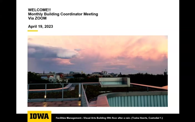 Building Coordinator Meeting