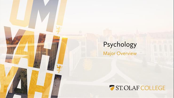Psychology Major Overview - new student orientation