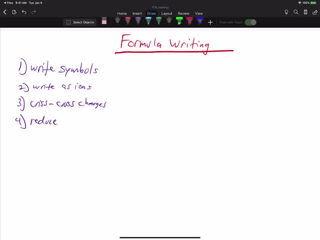 Formula Writing 2 of 3