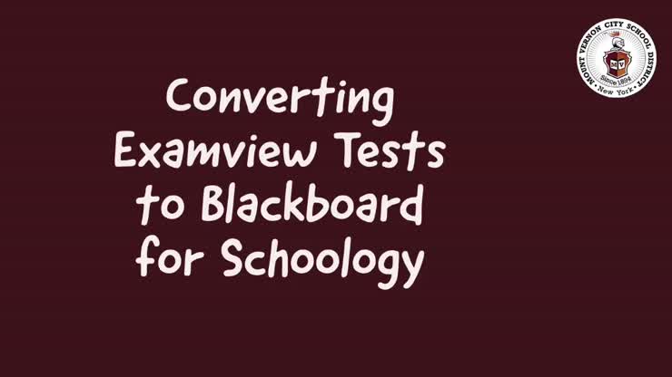 Converting Examview Tests to Blackboard for Schoology_default