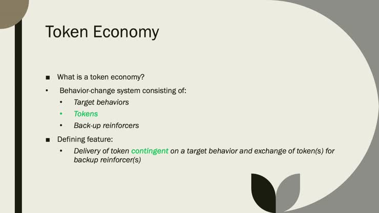 WK 9 Token Economies