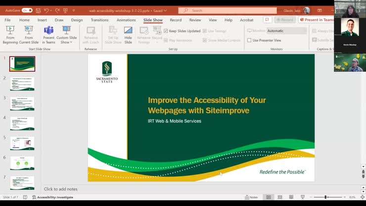 Siteimprove Integration and Accessibility