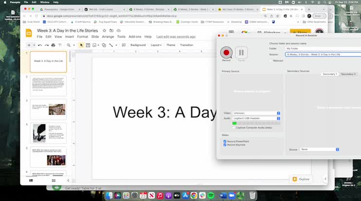 6 Weeks, 3 Stories - Week 3: A Day in the Life