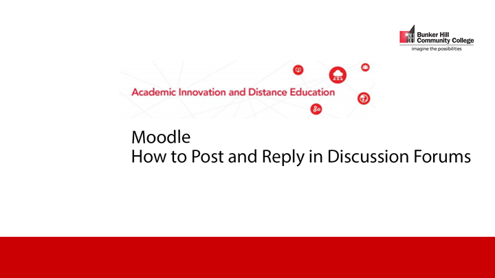 How to Post and Reply in Discussion Forums