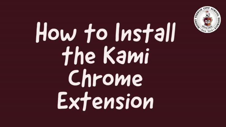 Install the Kami Chrome Extension