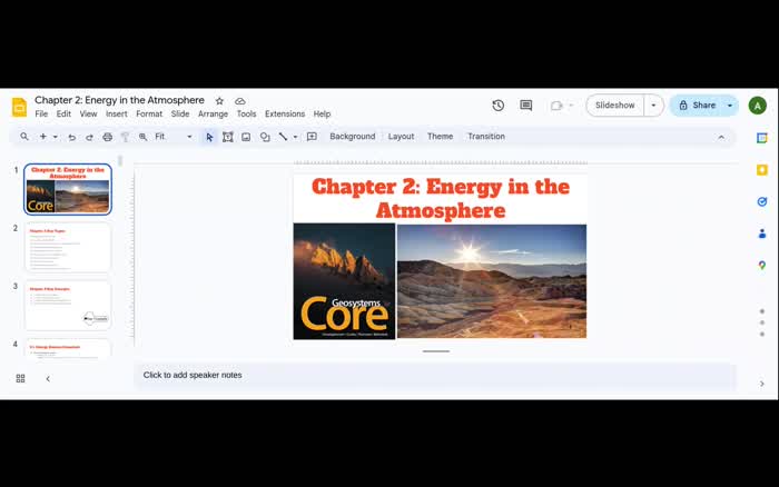 Chapter 2: Energy in the Atmosphere