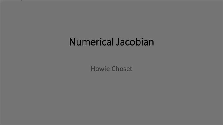 Example 07: Numerical Jacobian