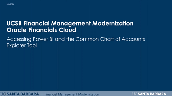 Accessing Power BI and the CCOA Explorer Tool