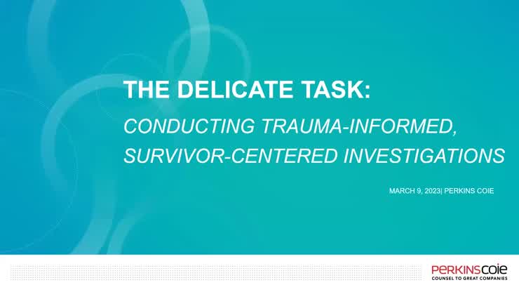 The Delicate Task: How to Conduct a Trauma-Informed, Survivor-Centered ...