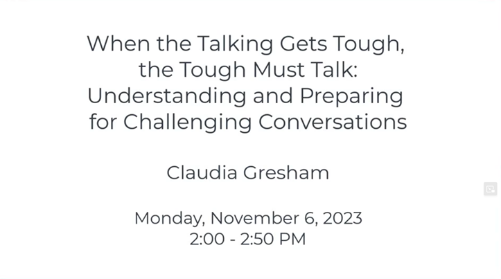 When the Talking Gets Tough, the Tough Must Talk - Understanding and ...