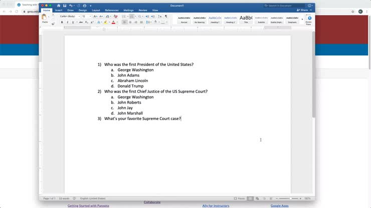 Importing test questions using a Blackboard Quiz Generator