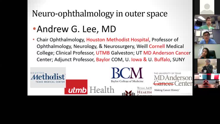 4-28-2020 - Andrew Lee, MD - Neuro-Ophthalmology in Outer Space