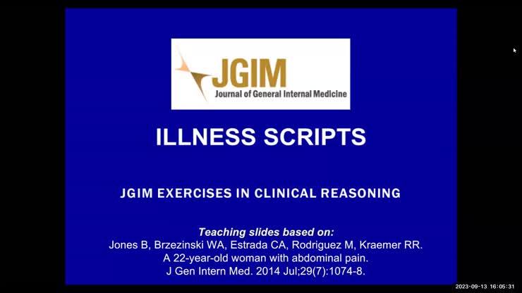 (AY 23-24) Clinical Reasoning Part 2 (Illness Scripts) - W. HANSEN