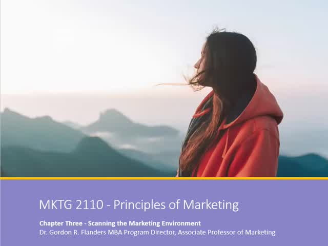 MKTG 2110 - Module 3 - Chapter 3 Lecture