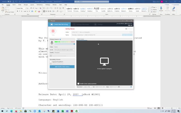 Jane Eyre Word Processing Demo