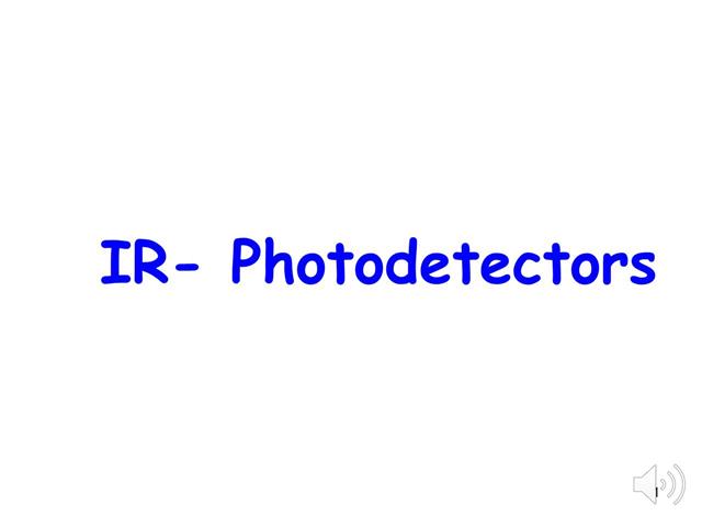 Lec 23a Mid-Wave IR Photodetectors