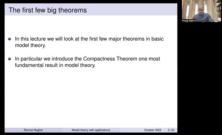 PAWS Model Theory Course Lecture 3