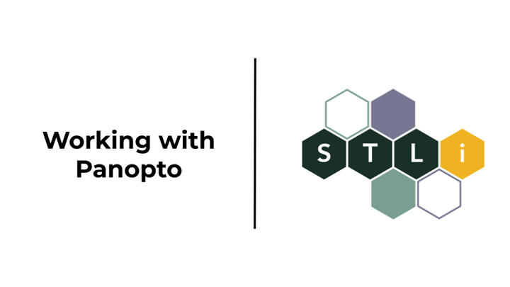 Working with Panopto