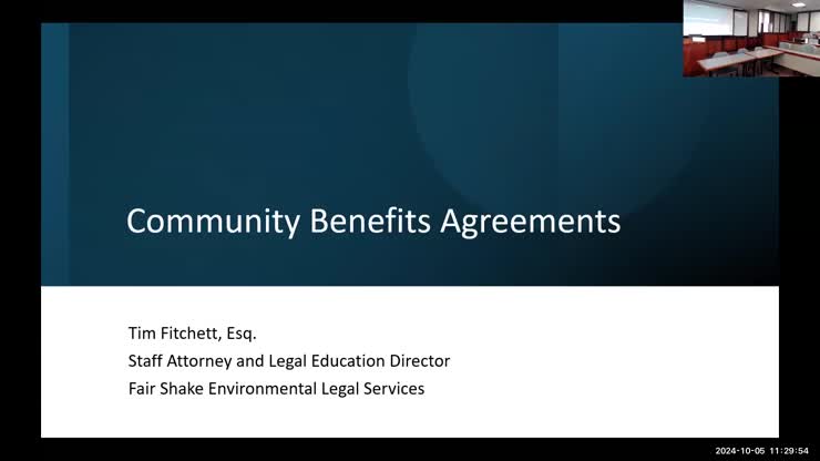 Community Benefits Agreement