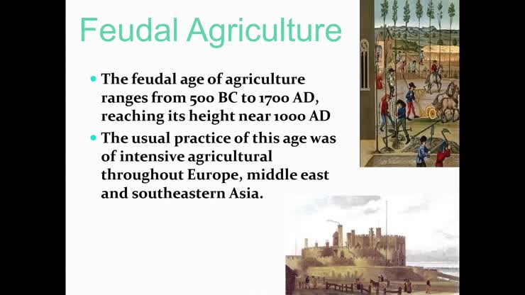 Lecture 4 - Feudal and Scientific Agriculture