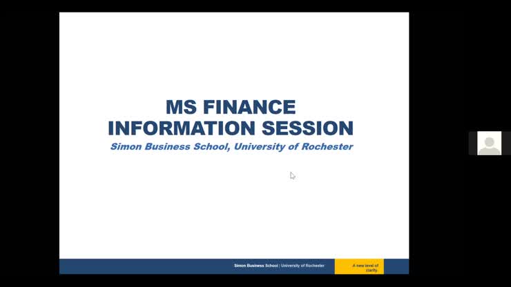 MS in Finance Program Information Session