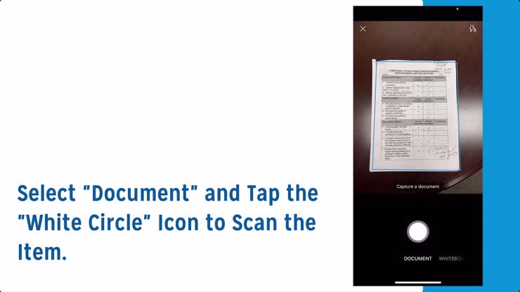How to Scan and Submit Documents to Blackboard Using OneDrive