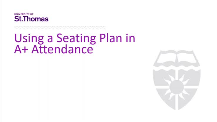 A+ Attendance Seating Plan