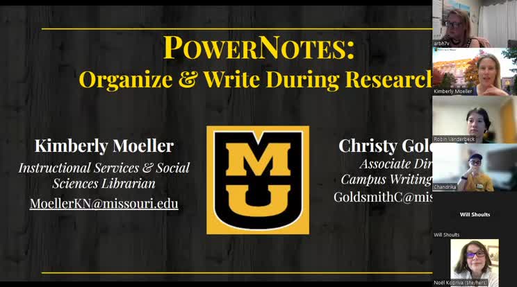 PowerNotes: Organize and Write While You Research