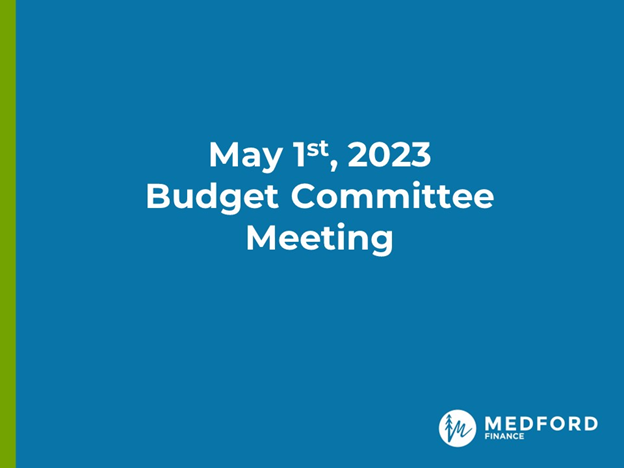 5/1 Budget Committee Meeting