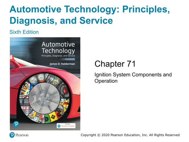 Chapter 71 Ignition System Comp[onents and Operation