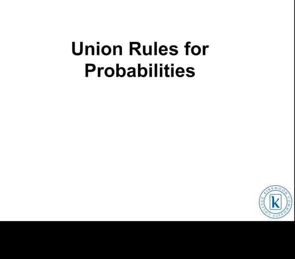 Union of Probabilities