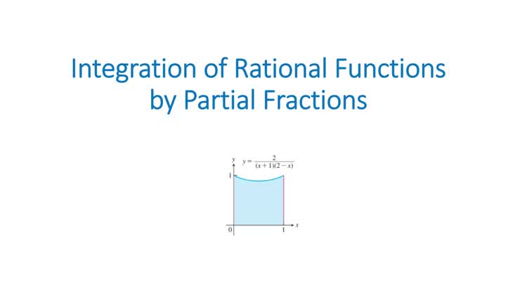 Integration of RAtional Functions by Partial Fractions