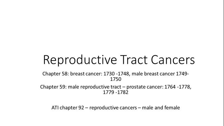 Reproductive Cancers