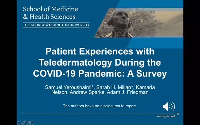 Yeroushalmi_Telederm Presentation GW Research Showcase