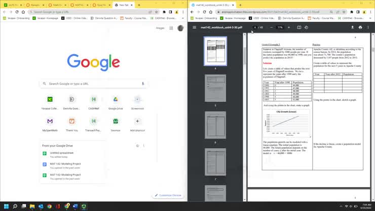 Modelling- How to Google Sheets