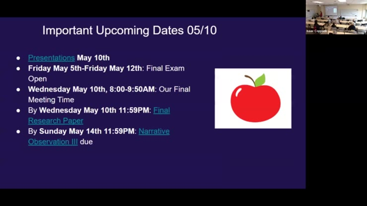 (05/10) CD255: Student Presentations III (Recording)