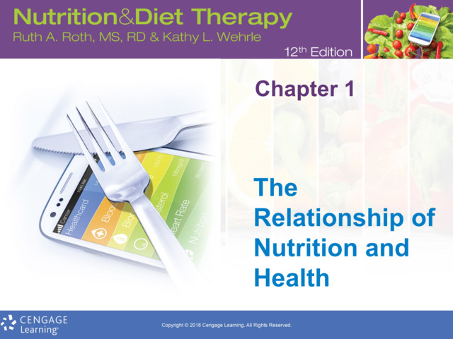 Chapter 1 - The Relationship of Nutrition and Health