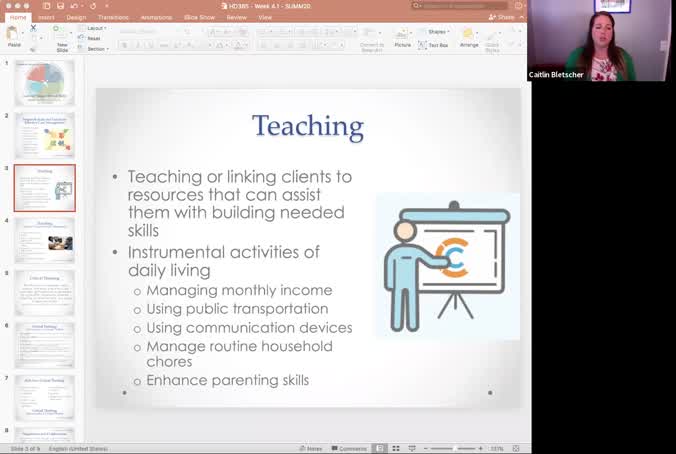 Instructor Video #12: Teaching
