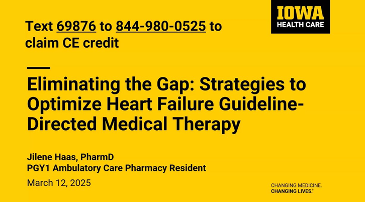 Pharmacy Grand Rounds - Eliminating the Gap: Strategies for Heart ...