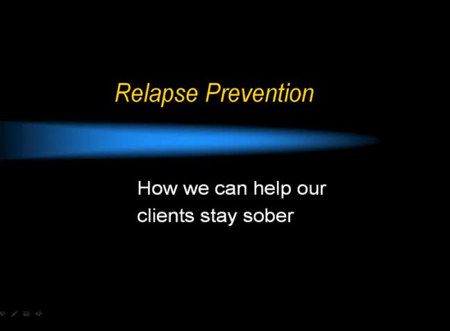 Relapse Prevention - lecture